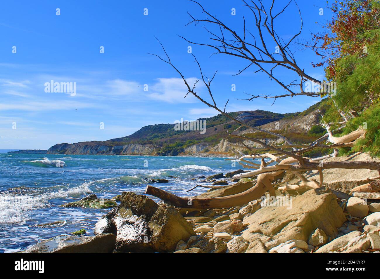 Summer view of Adora Beach near Topola village in Kavarna Municipality ...