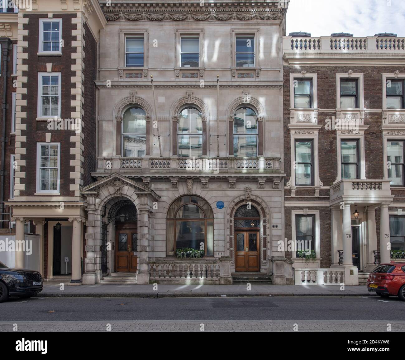 London, UK. Site of a house on Pall Mall where Nell Gwynne lived from ...