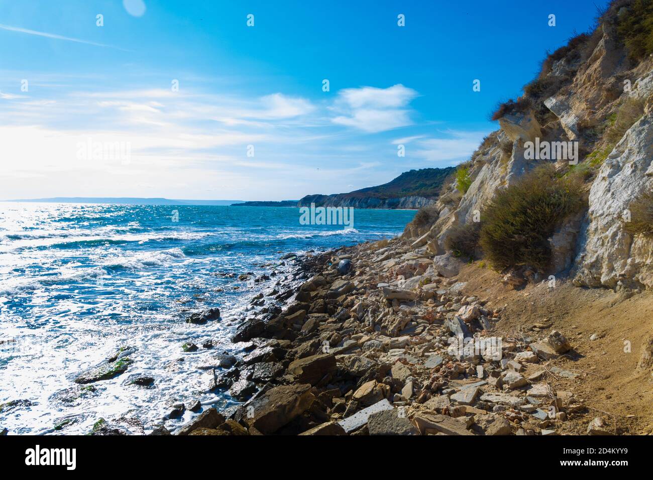 Summer view of Adora Beach near Topola village in Kavarna Municipality ...
