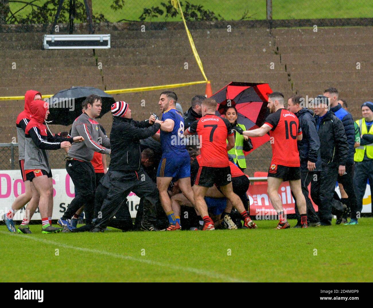 Bellaghy, County Derry, Northern Ireland. Tempers flare at the 2020 ...