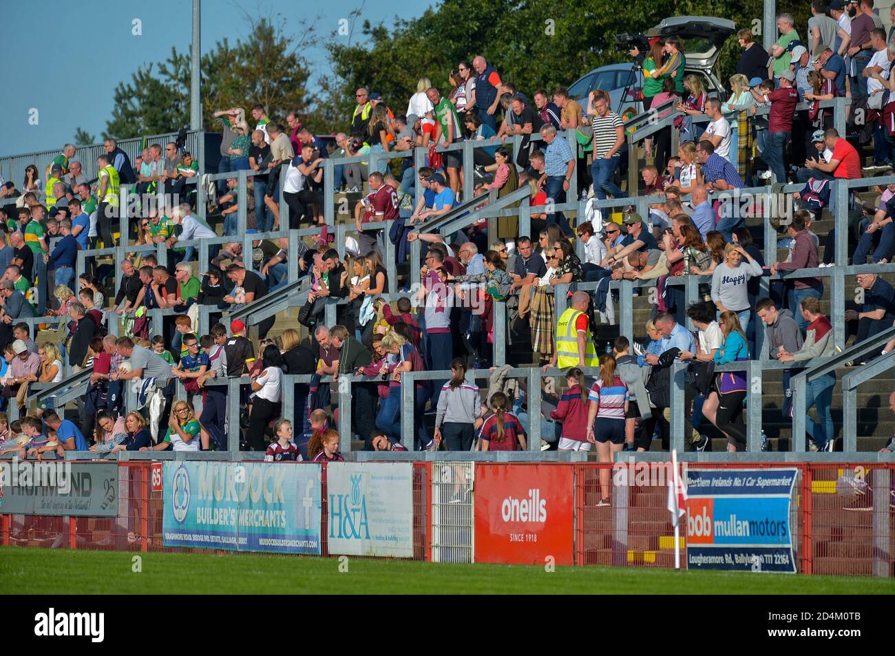 Celtic Park, Northern Ireland. Supporters attend Derry Football ...