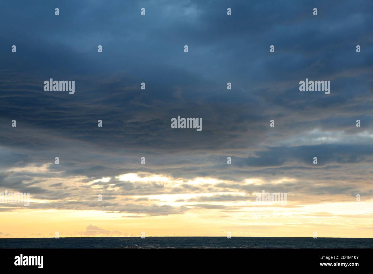 Clouds in the sky at sea Stock Photo - Alamy