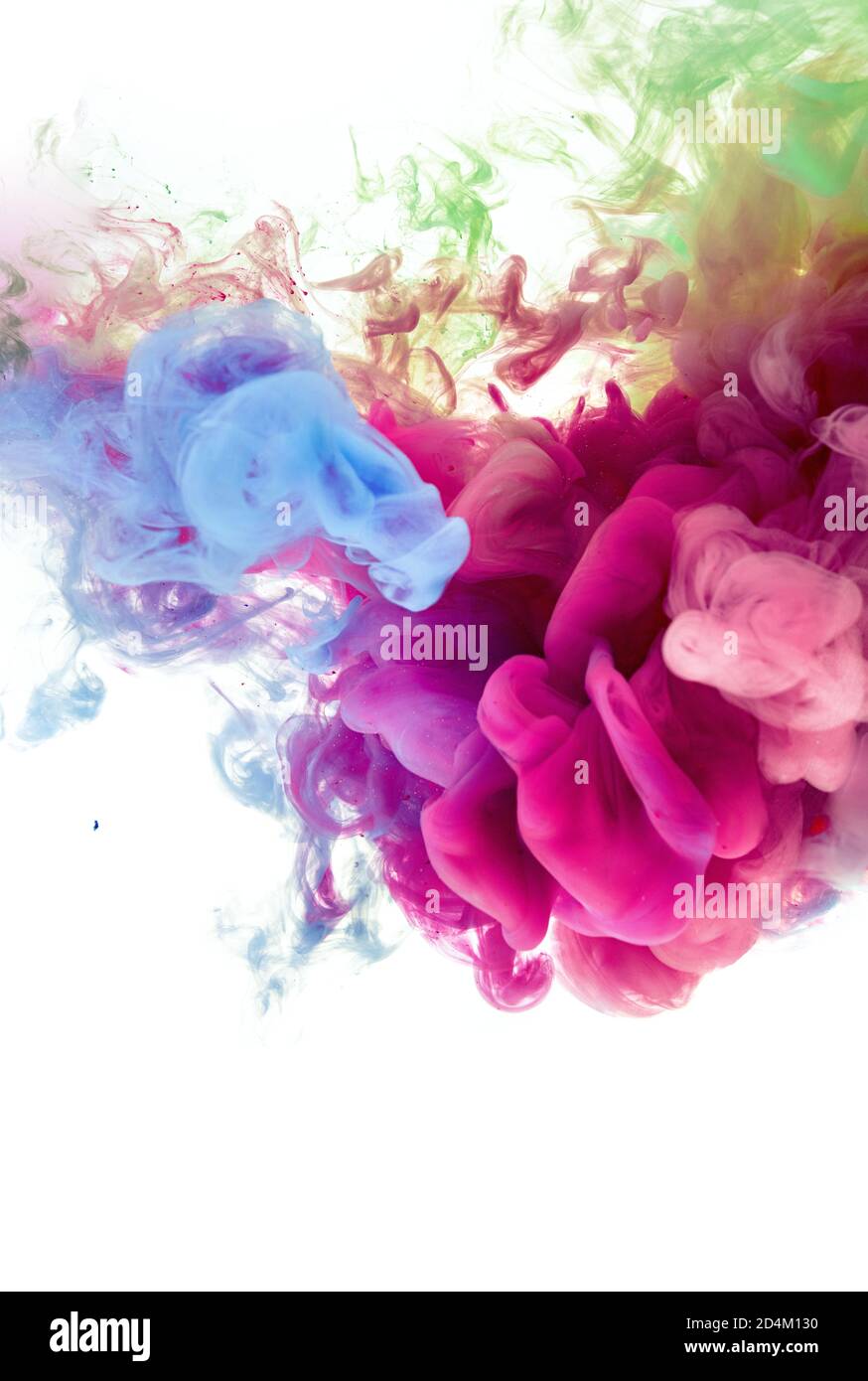 beautiful colorful abstract splash baground from water and ink mix ...