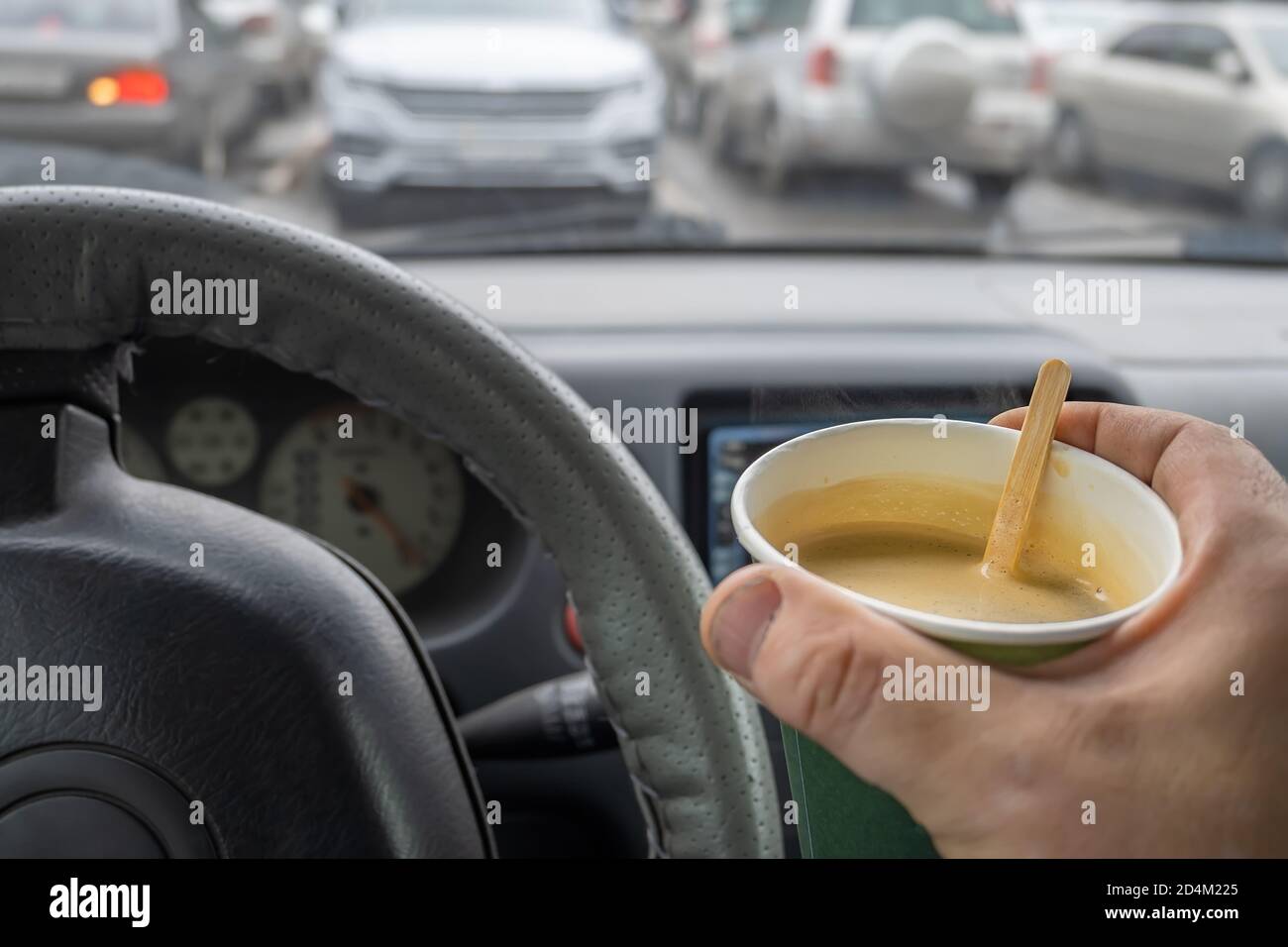 Car interior road coffee hi-res stock photography and images - Alamy