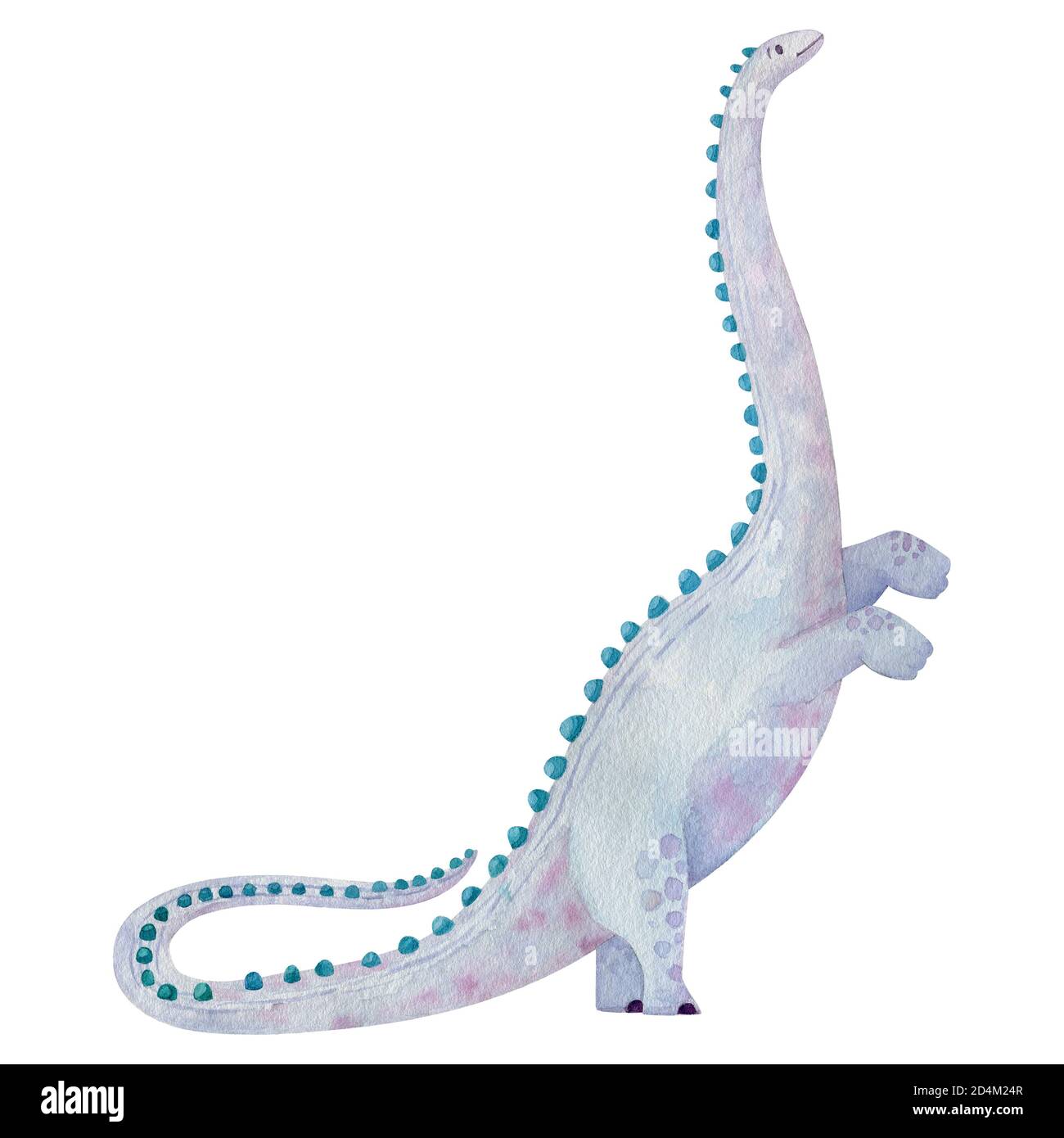 Happy dino isolated on white background Stock Photo - Alamy