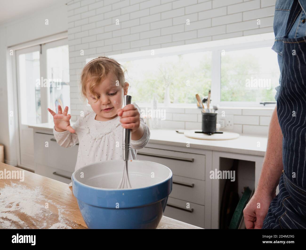 Child Playing With Mixing Bowl High Resolution Stock Photography and ...