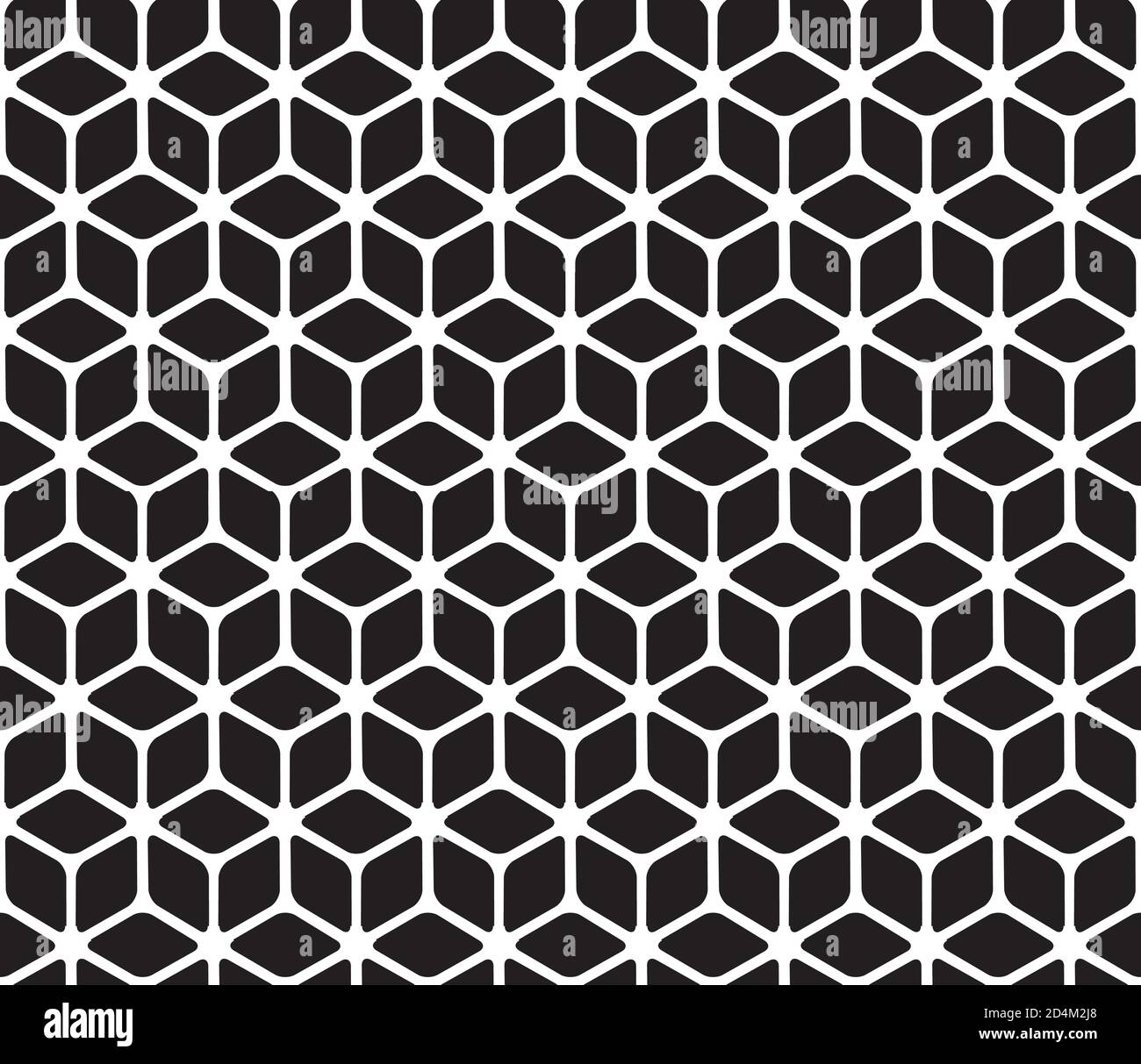 Seamless pattern with white outline cube Stock Vector Image & Art - Alamy