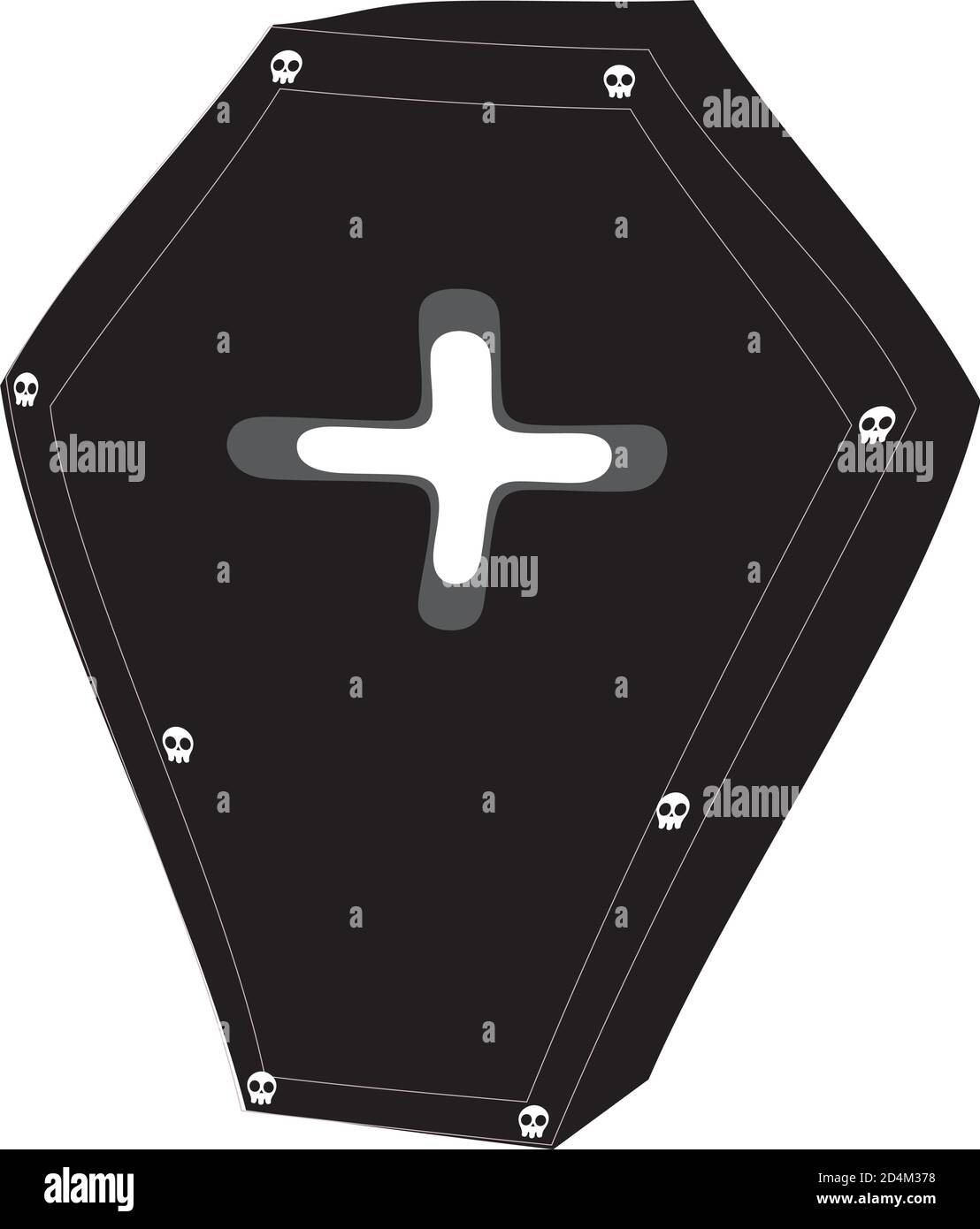 Coffin at a cemetery Stock Vector Images - Alamy