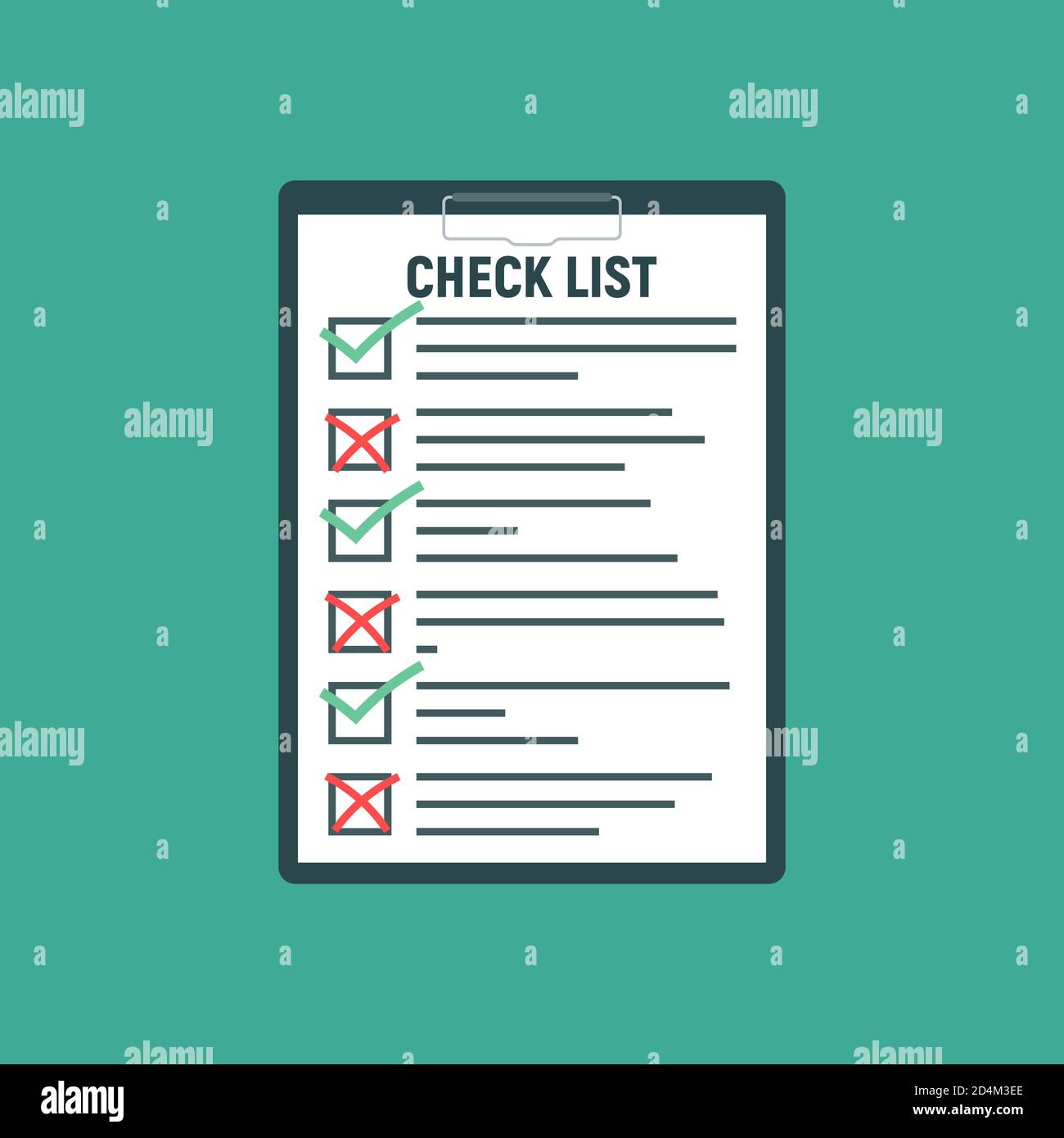 Checkmark Board Clipart