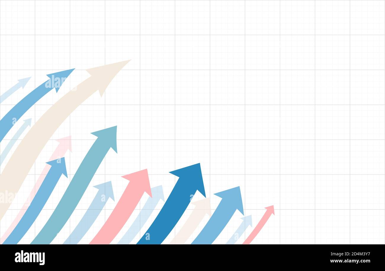 Financial Arrow Graphs on a white background Stock Vector Image & Art ...