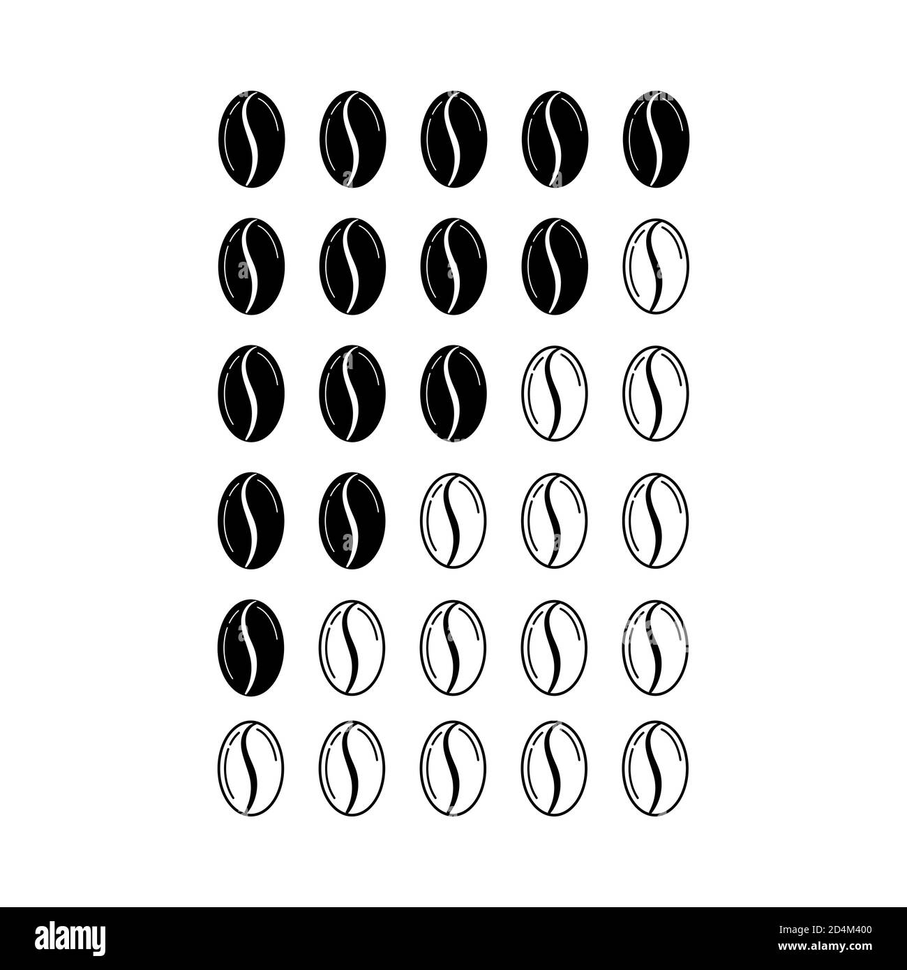 Stages of the coffee bean Stock Vector Images - Alamy