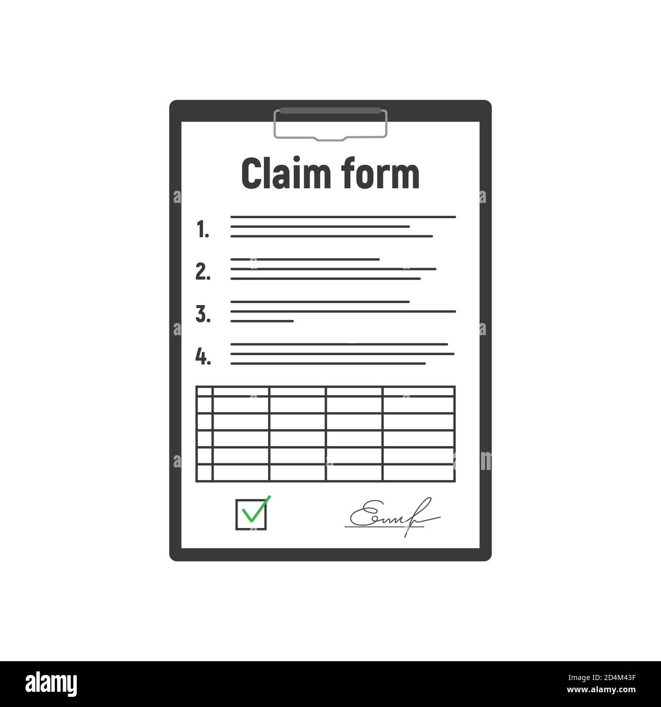 Insurance claim form. Accident concept. Man writes form. Transport ...