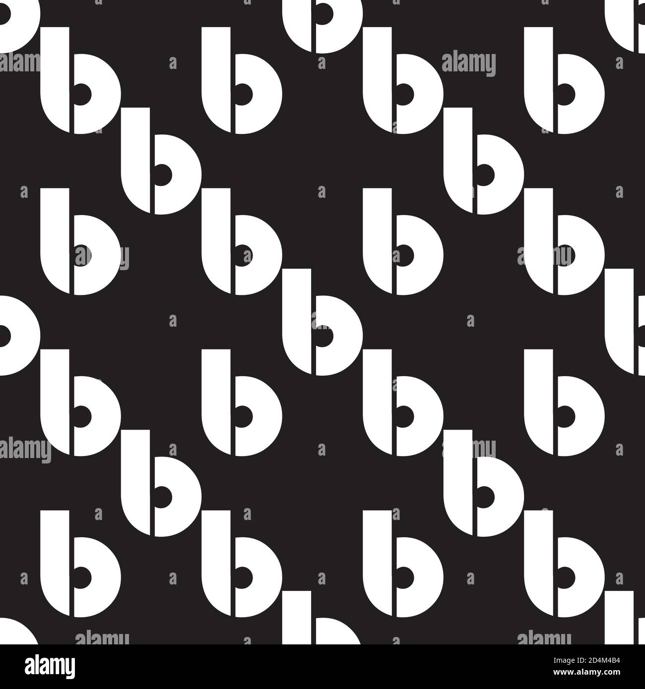 Seamless background with white letter b Stock Vector Image & Art - Alamy