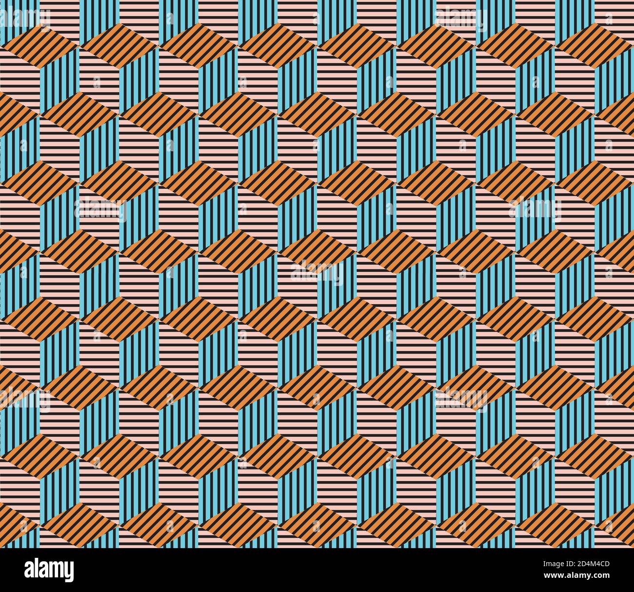 Seamless pattern with colored segments(cube Stock Vector Image & Art ...
