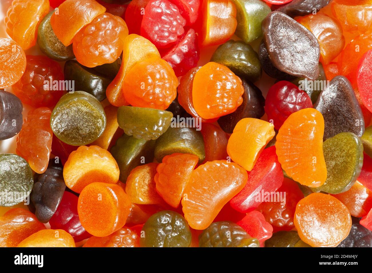 Fruit Salad Gum Sweets, Old Fashioned Sweets Stock Photo - Alamy