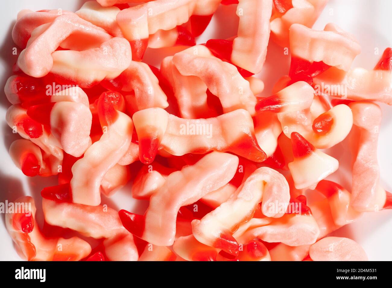 Gummy Dracula Fangs sweets, Old Fashioned Sweets Stock Photo - Alamy