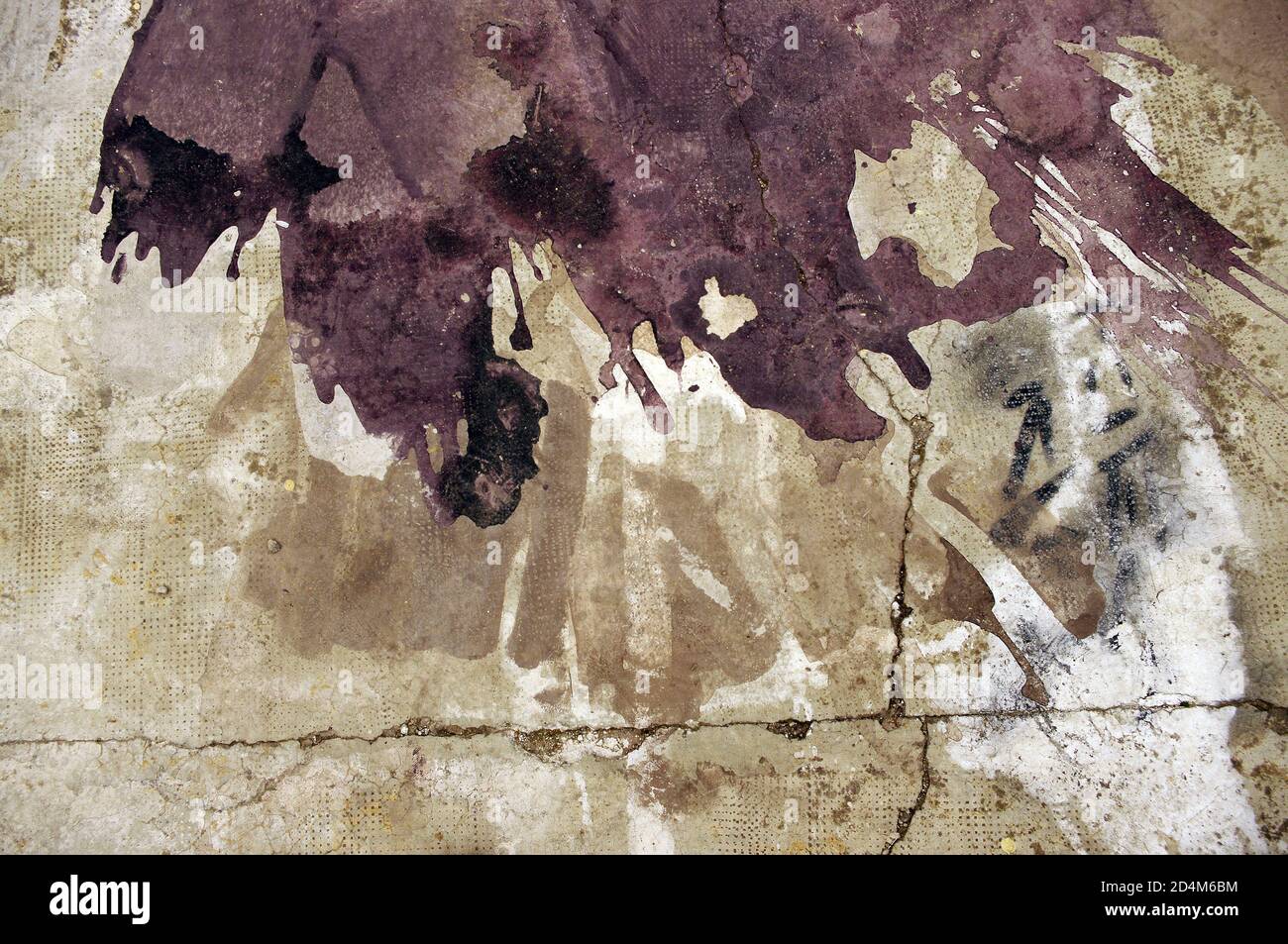 Ground stained with paint drips Stock Photo - Alamy