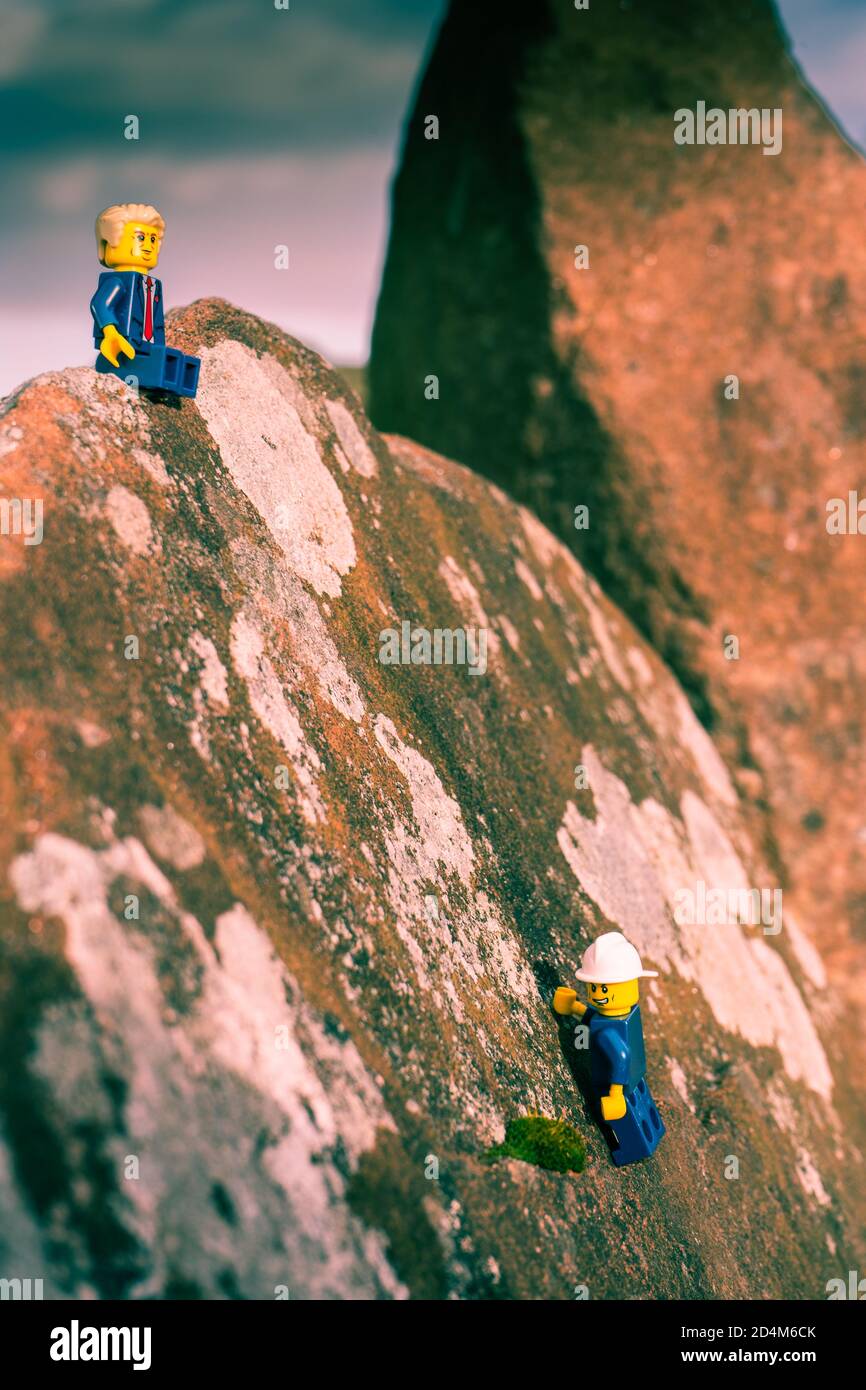 lego its a small world Stock Photo - Alamy