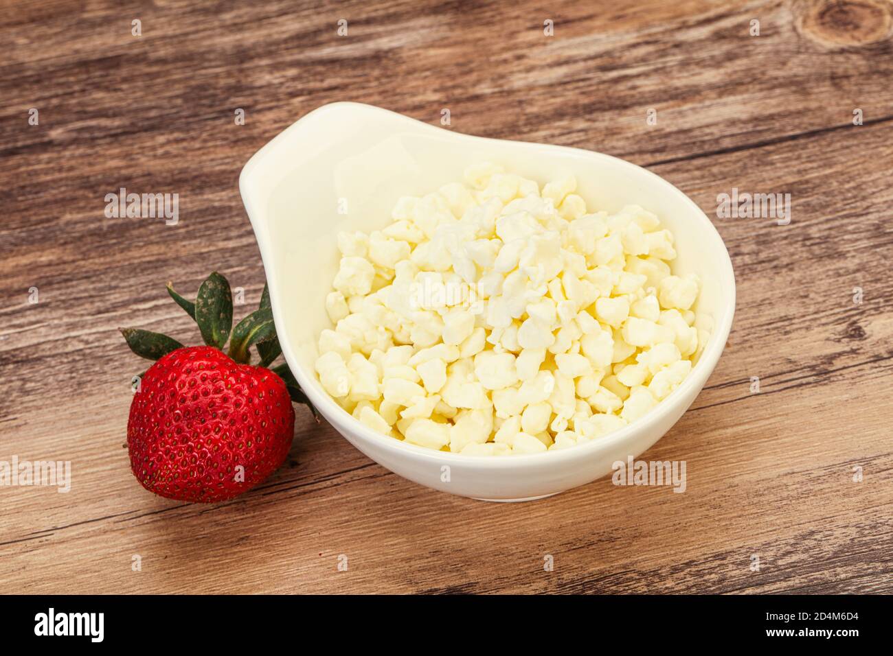 Dietary food - grain cottage cheese in the bowl Stock Photo - Alamy