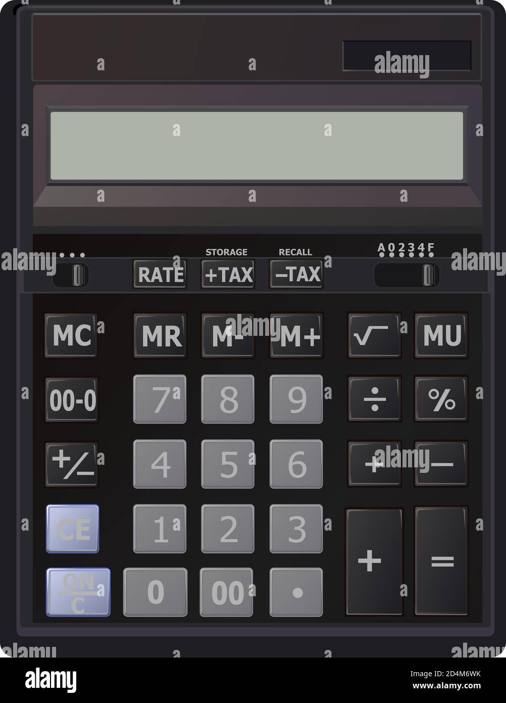 Calculator desktop vector. The isolated object on a white background ...