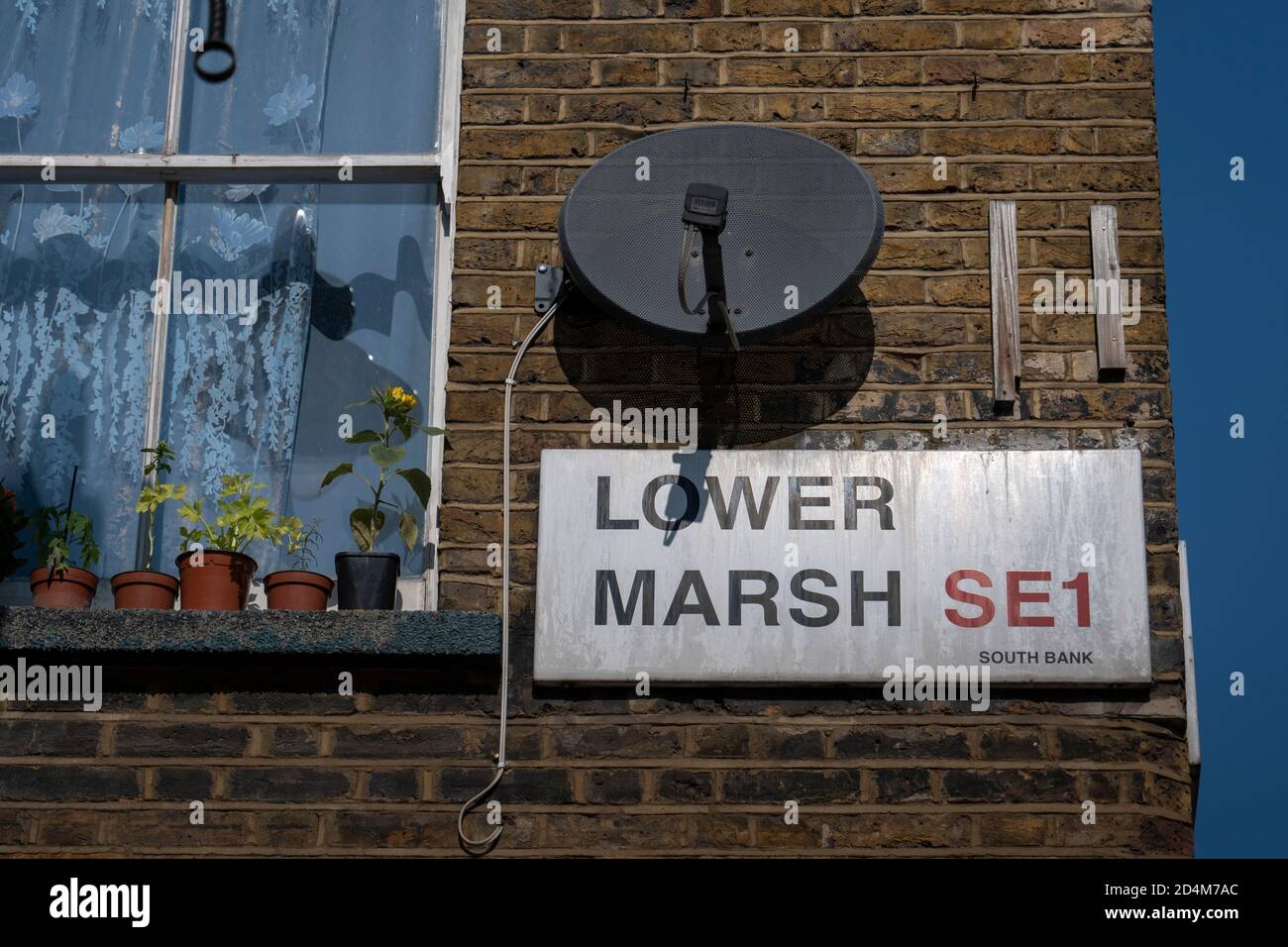 Lower Marsh street sign on the 14th September 2020 on the South Bank in ...