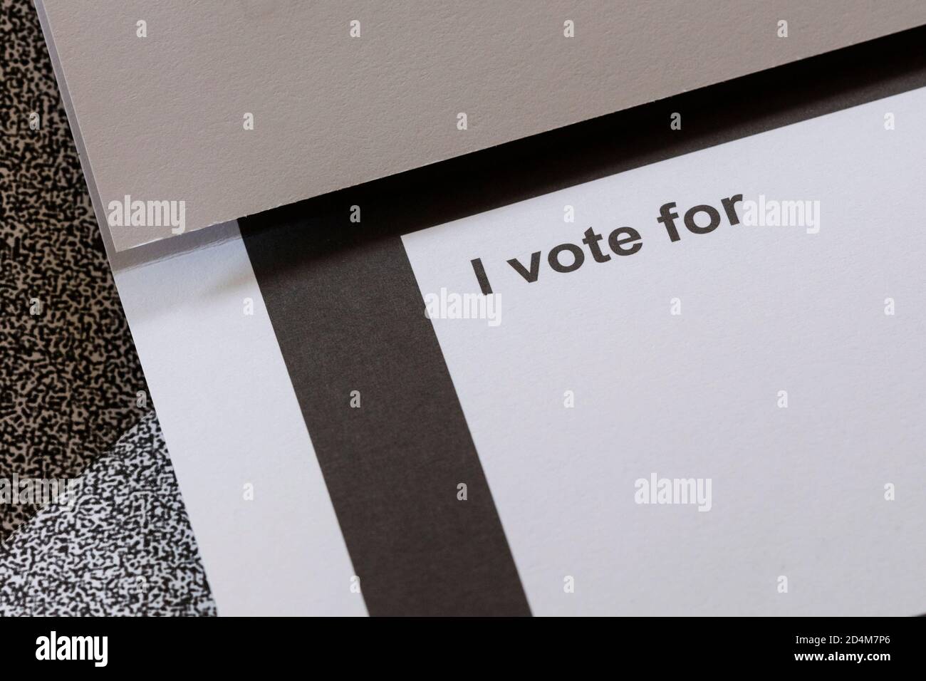 Election Ballot and Secrecy Sleeves, business document mail concept ...