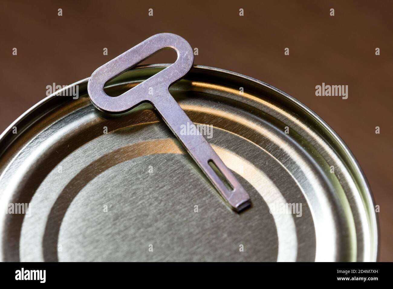 old fashion can opener key close up Stock Photo - Alamy