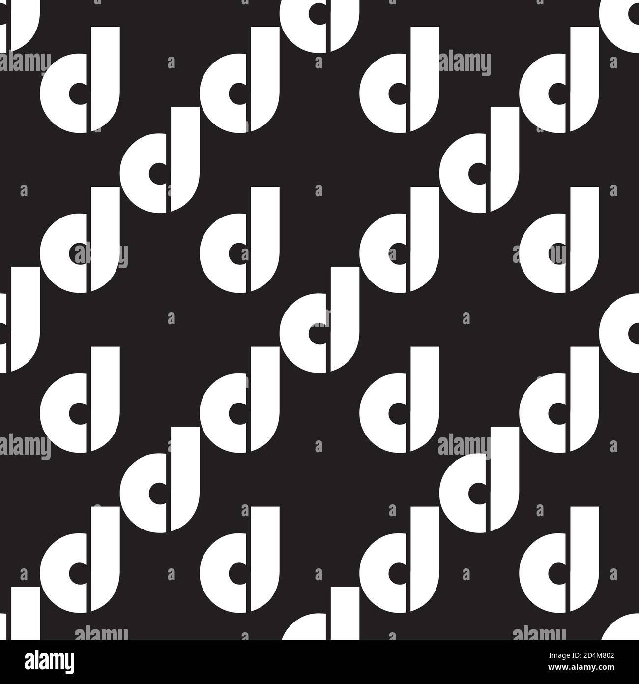 Seamless background with white letter d Stock Vector Image & Art - Alamy