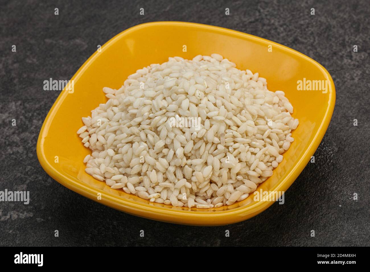 Raw Italian arborio rice for Risotto Stock Photo - Alamy
