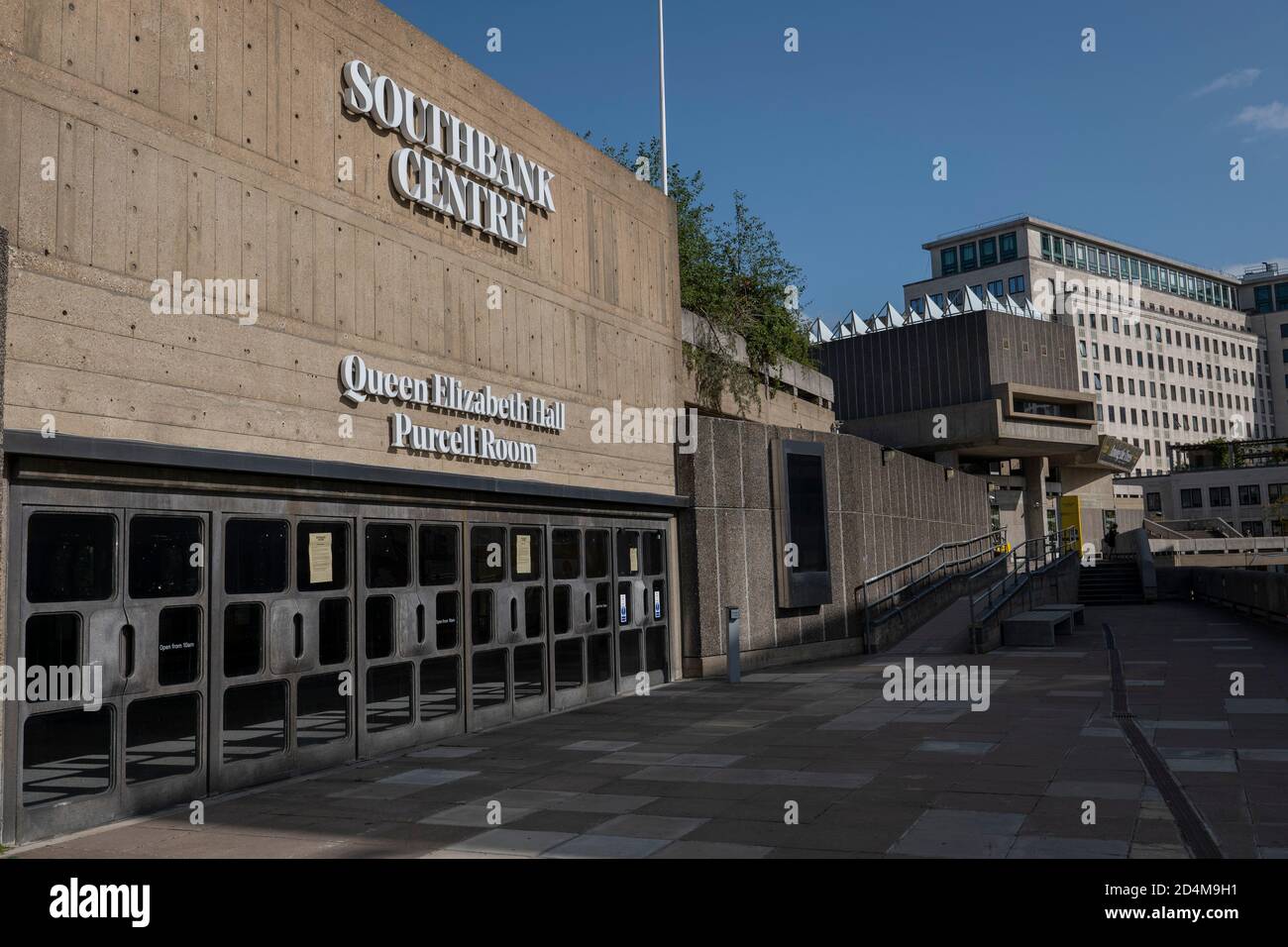 The Queen Elizabeth Hall on the 17th September 2020 on the South Bank ...