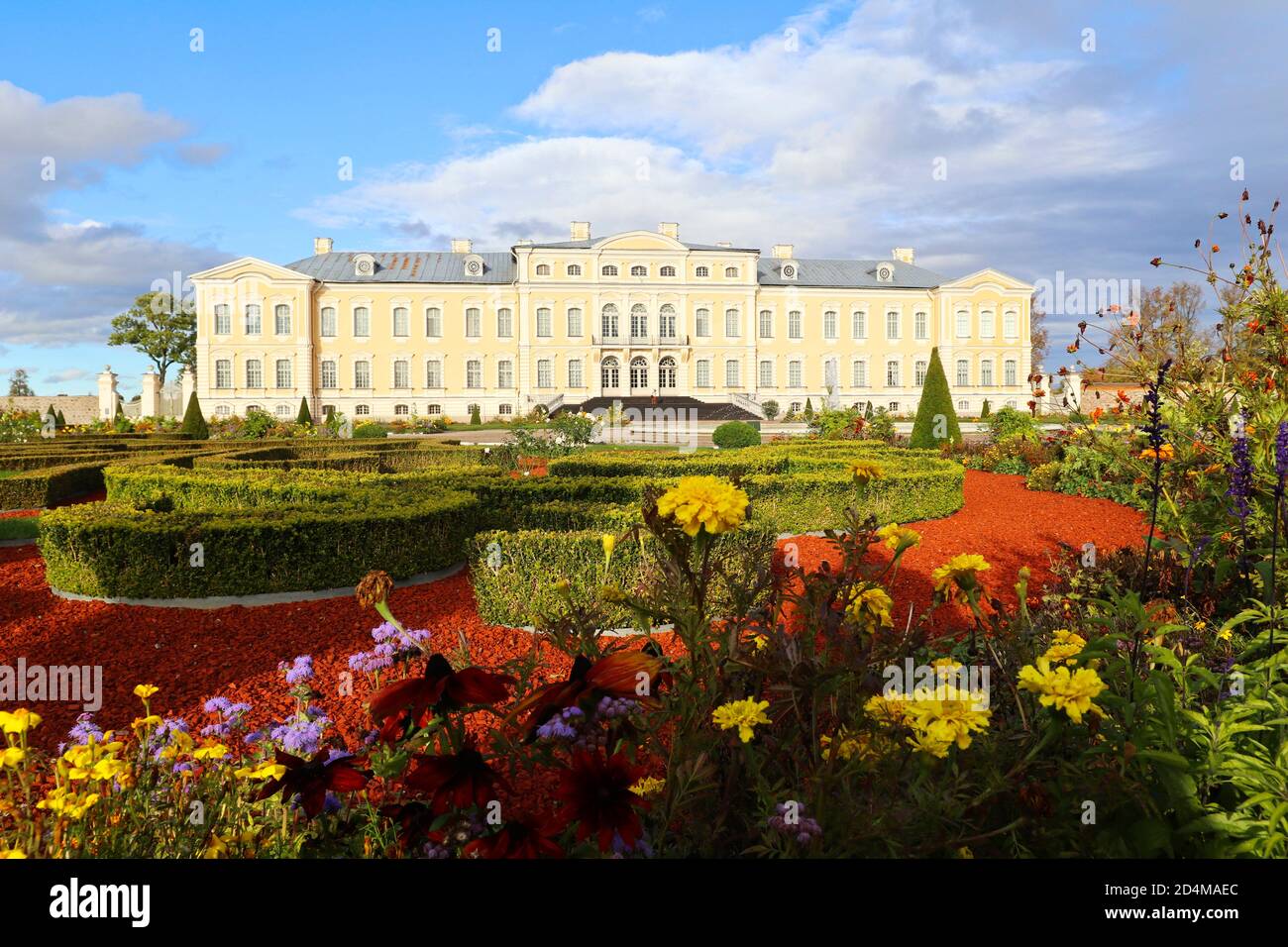 At the Rundale Castle in Latvia Stock Photo - Alamy