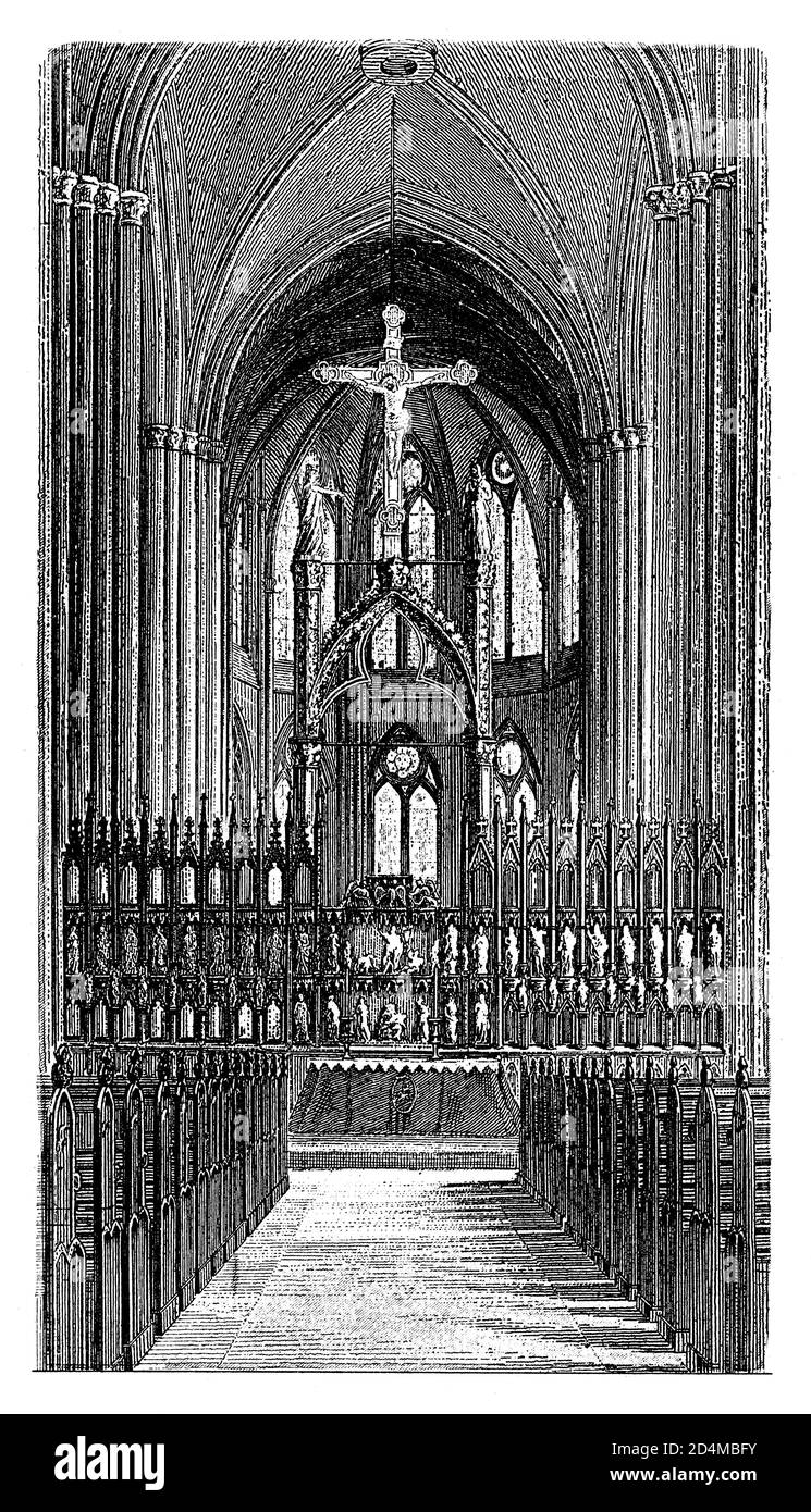 The altar of the church Cut Out Stock Images & Pictures - Alamy