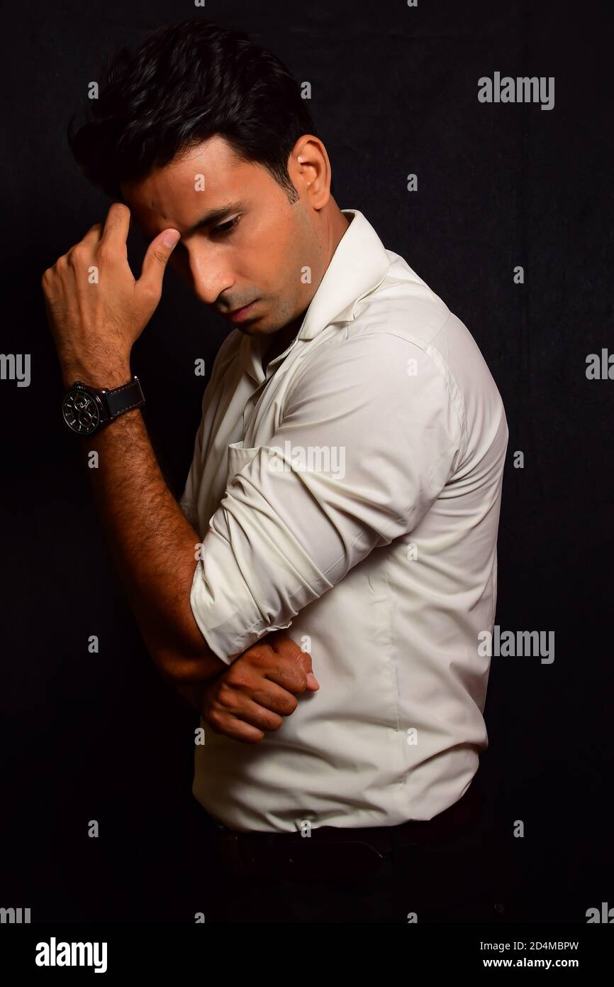 New Delhi India – March 30 2020 : Man portrait, smart casual man ...