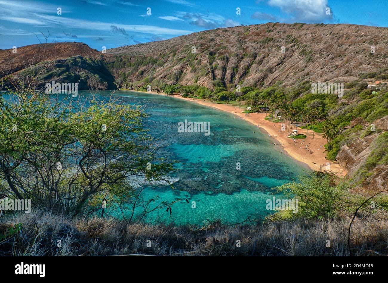 Sandy Beach Oahu, Hawaii Stock Photo - Alamy