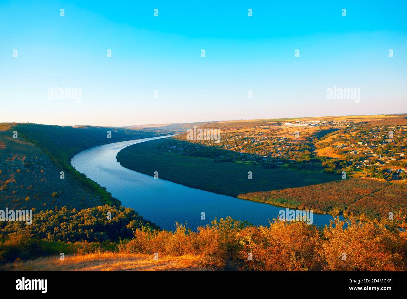Autumn landscape of Moldova and Dnister River Stock Photo - Alamy