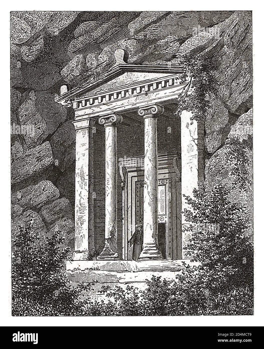 Rock cut architecture tomb Cut Out Stock Images & Pictures - Alamy