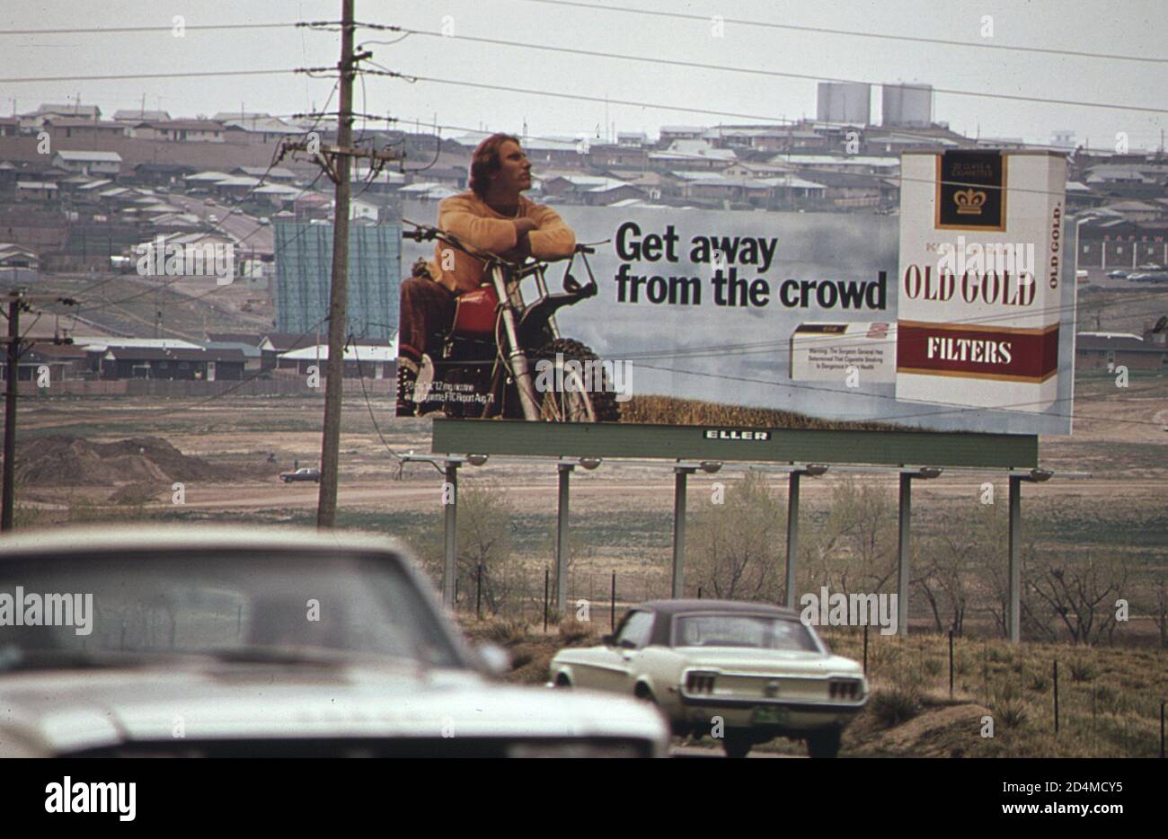 Billboards clutter roadside - Location: in or near Denver; Colorado ca ...