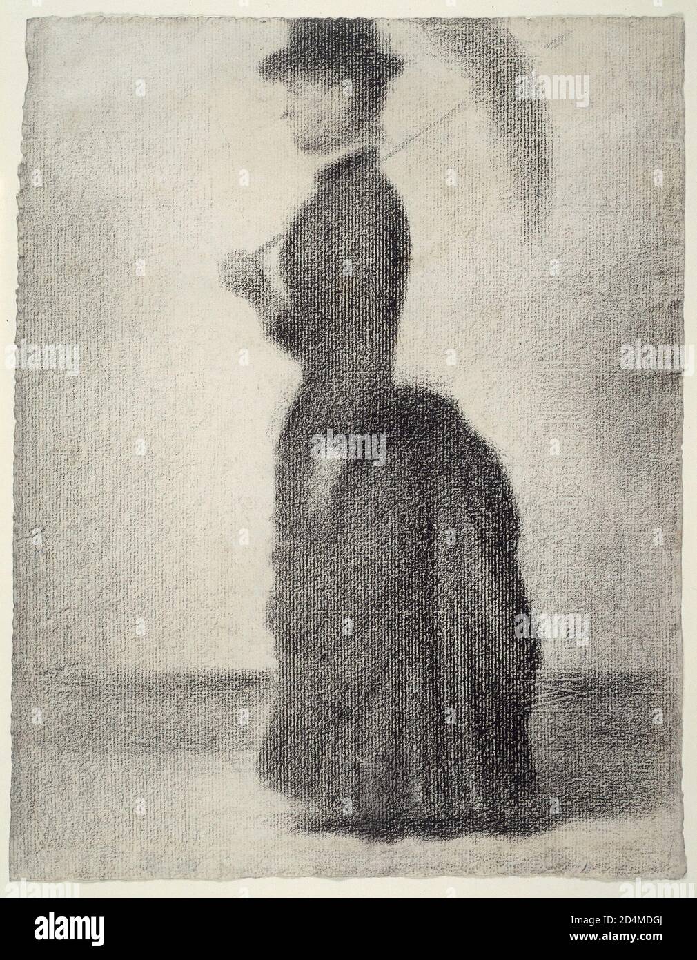 19th Century Art - Woman Walking with a Parasol (study for La Grande ...