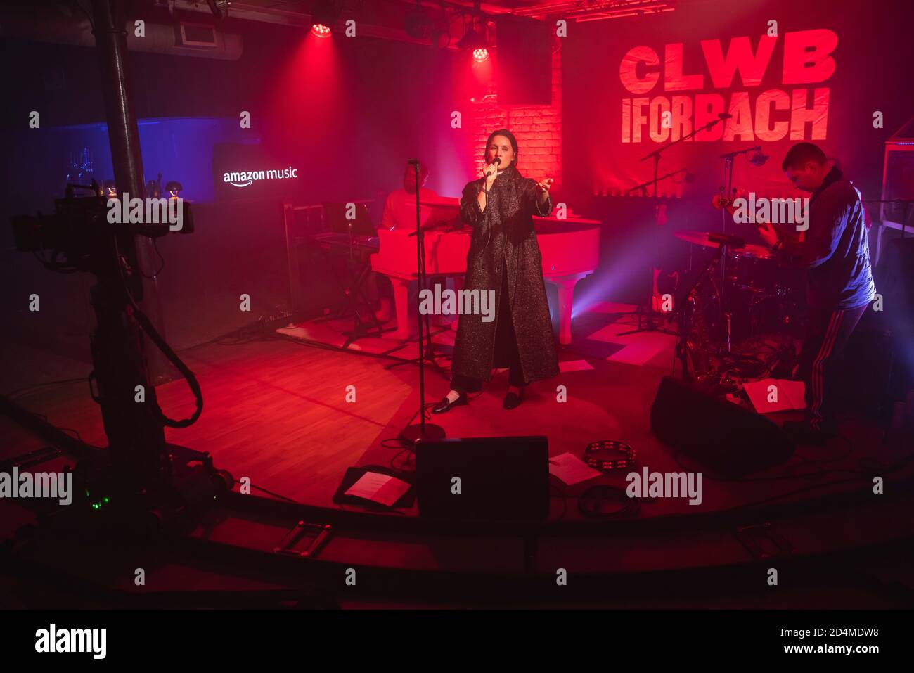 EDITORIAL USE ONLY Singer Cate Le Bon performs at Clwb Ifor Bach in ...