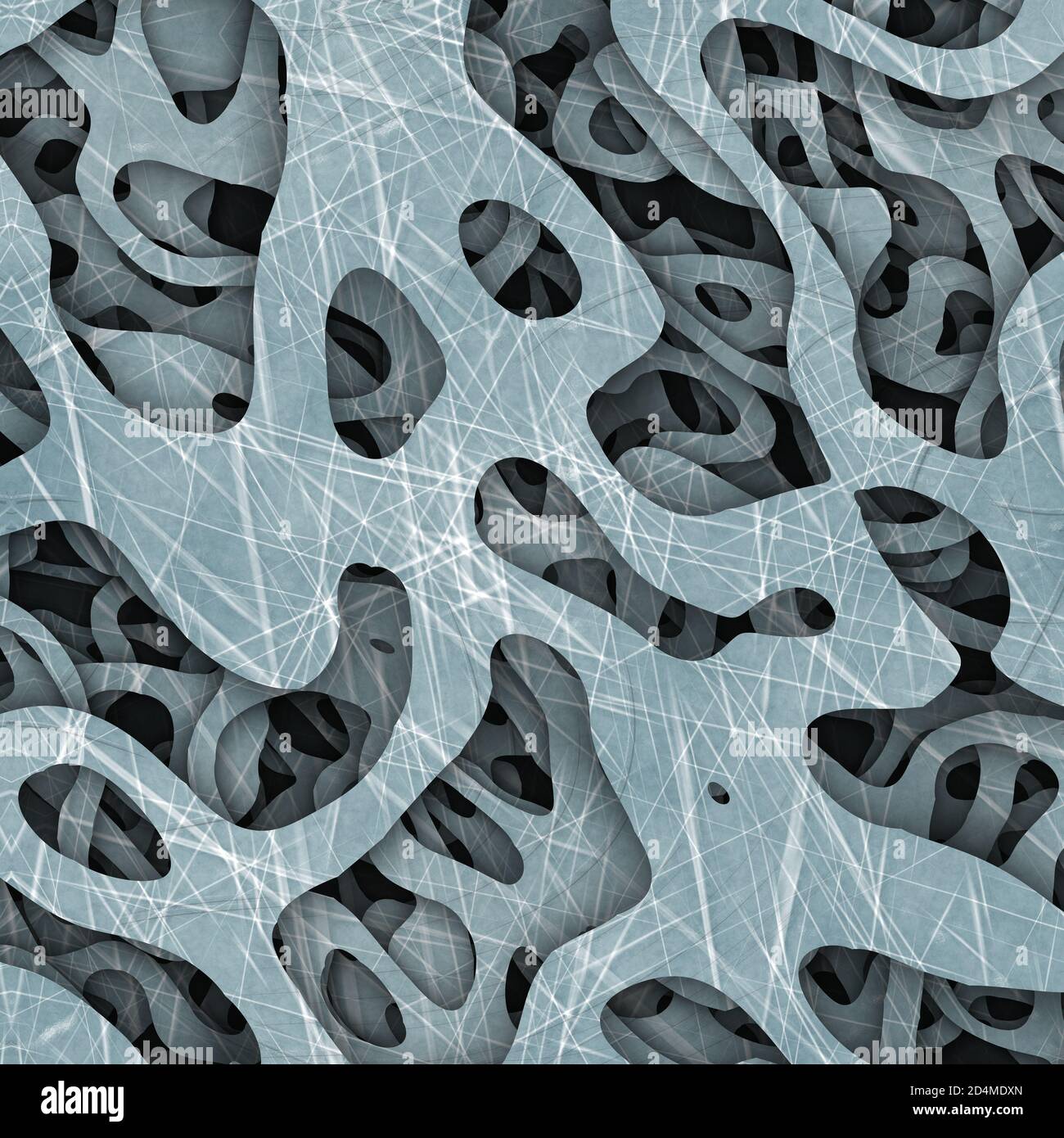 Seamless scratched ice surface background. Frozen water skating line ...