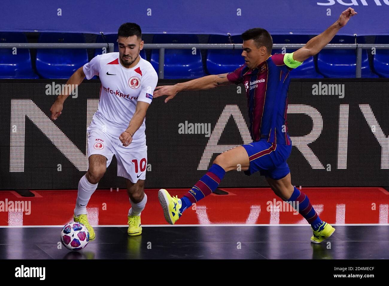 Palau Blaugrana, Barcelona, Catalonia, Spain. 9th Oct, 2020. UEFA ...