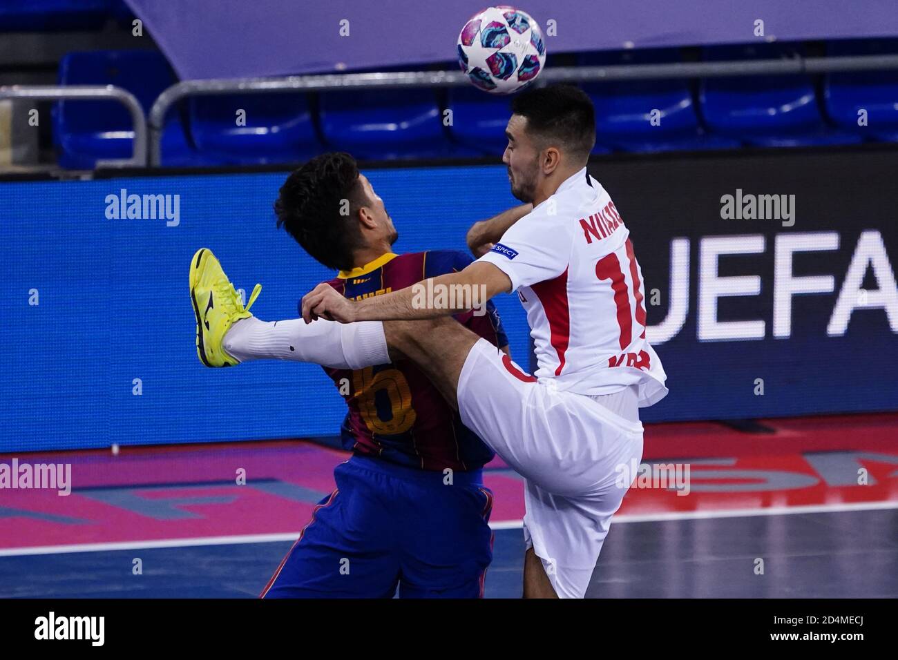 Palau Blaugrana, Barcelona, Catalonia, Spain. 9th Oct, 2020. UEFA ...