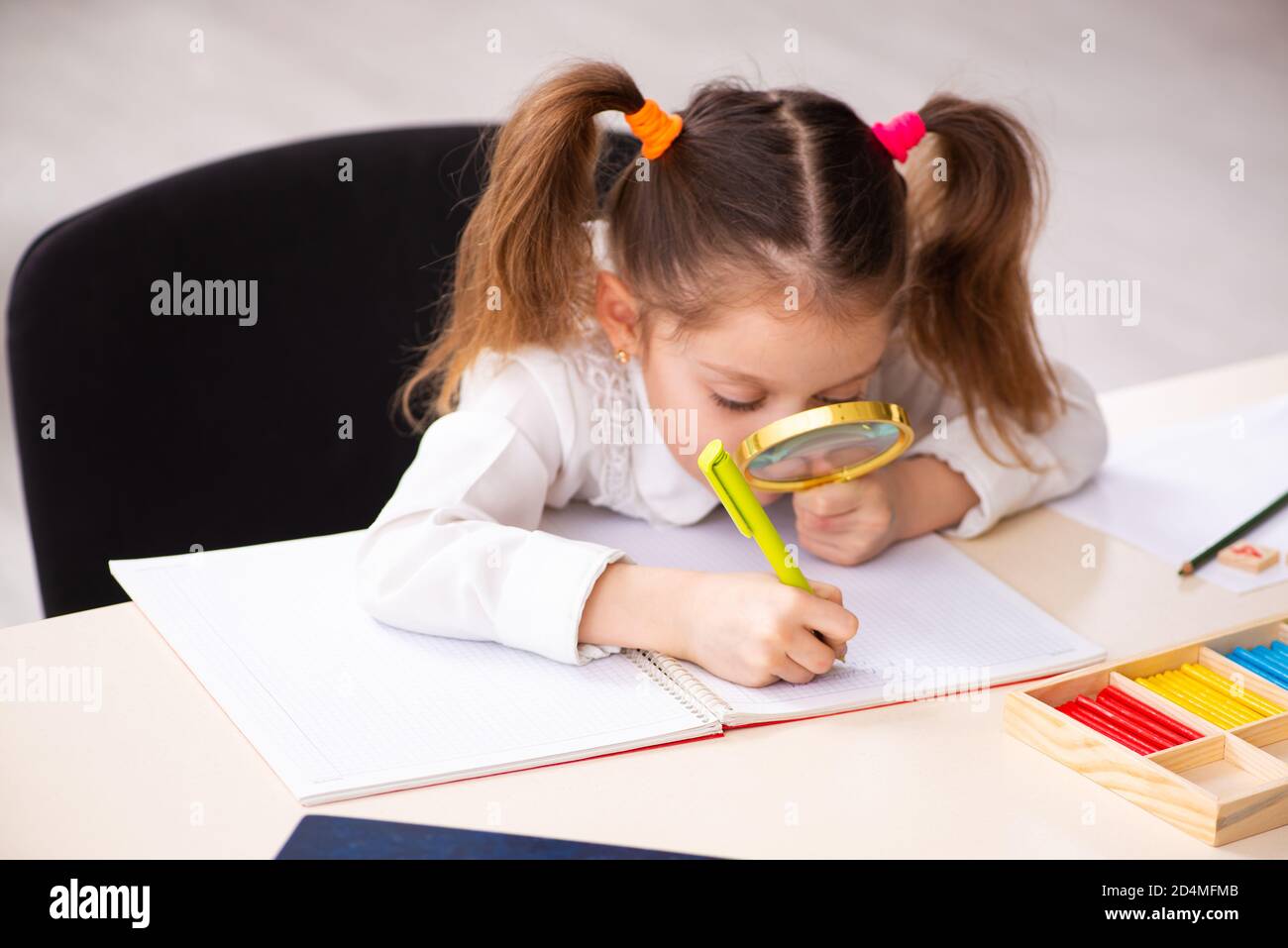 Small girl in the early development concept Stock Photo - Alamy