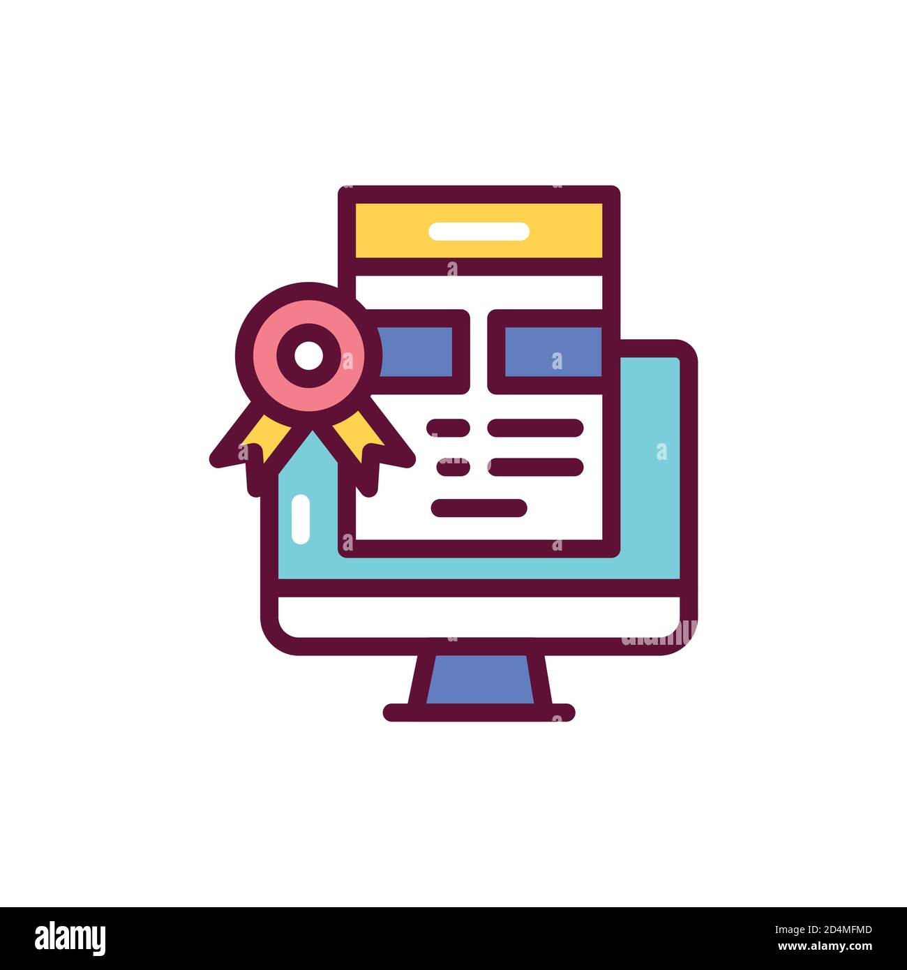 College computer graphic Stock Vector Images - Alamy