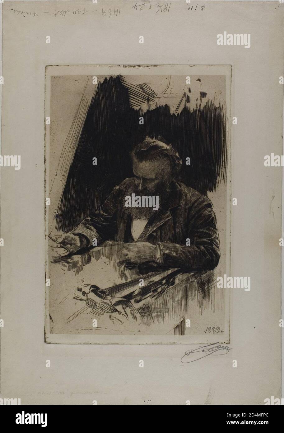 19th Century Art - Axel Herman Haig III ; Date: 1884; Anders Zorn ...