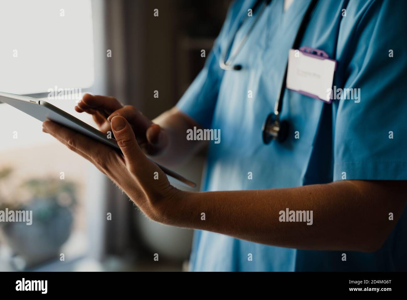 Clinician tablet hi-res stock photography and images - Alamy