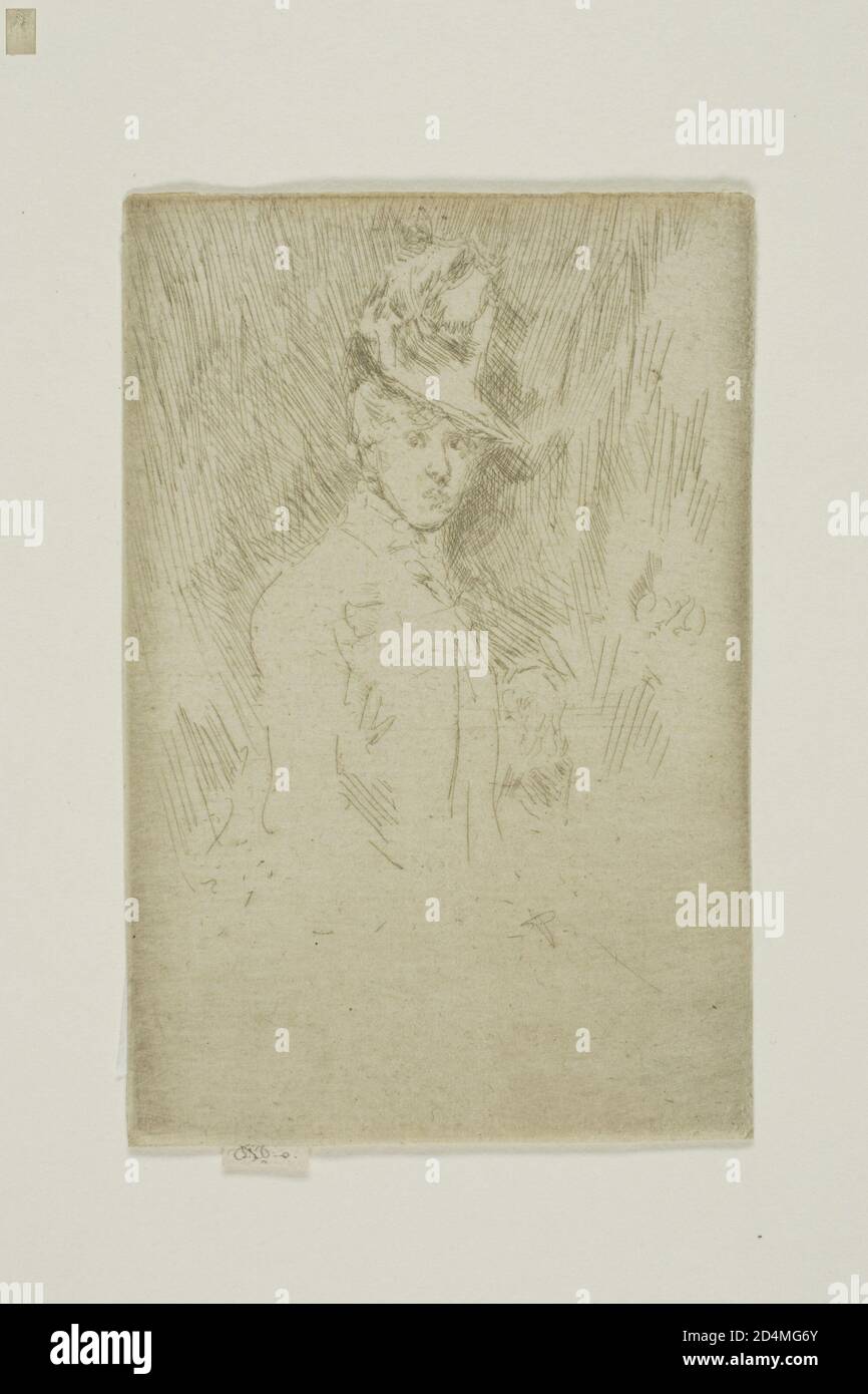 Etching and drypoint in brown ink on ivory laid paper Stock Photo - Alamy