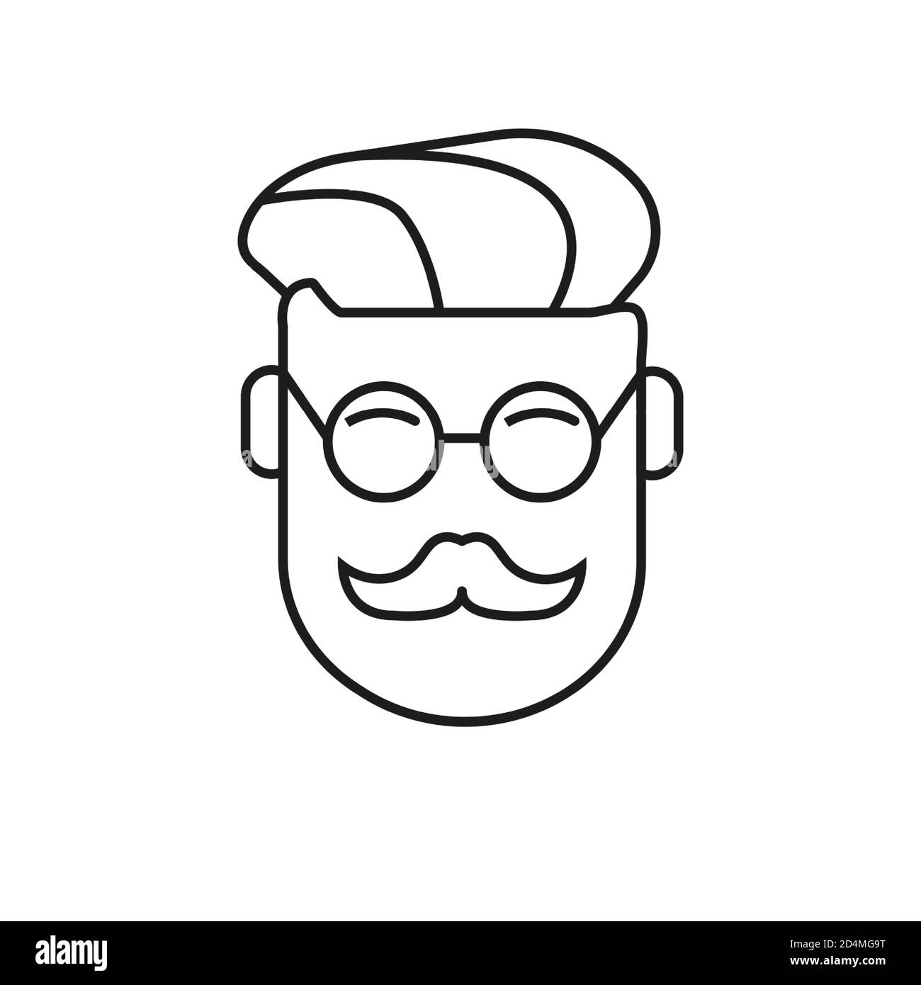 Concept hairdressing man barber Black and White Stock Photos & Images ...