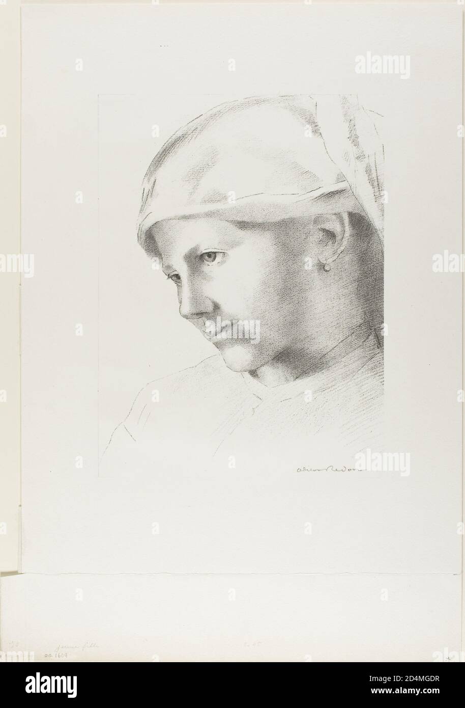 Lithograph in black on heavy white wove paper Stock Photo - Alamy