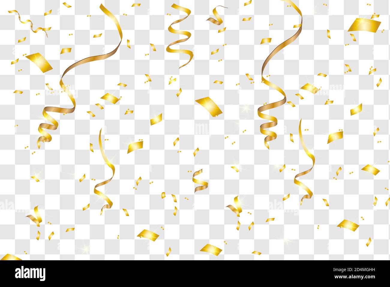 Vector confetti. Festive illustration. Party popper isolated on white ...